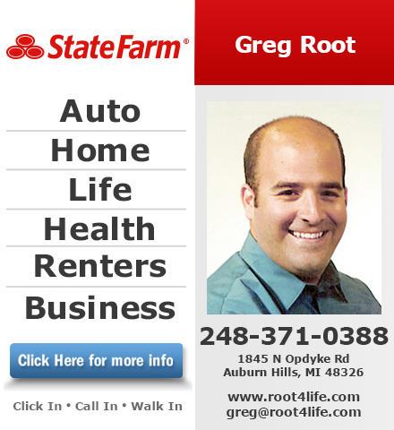 Greg Root - State Farm Insurance Agent, Auburn Hills, MI | AI Review ...